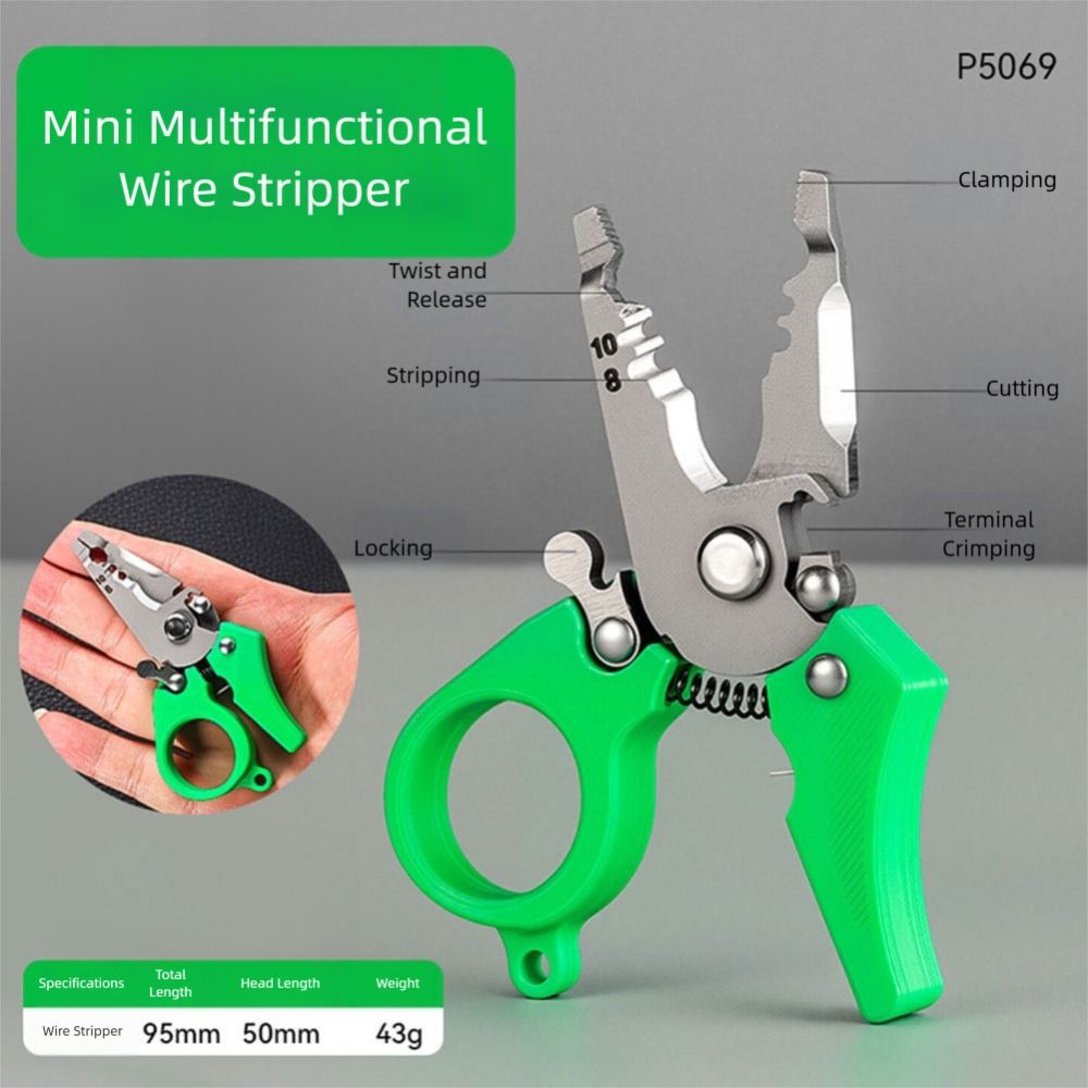 Wire Cutter Tool Small Wire Stripper Tool Anti-slip Multifunctional ...