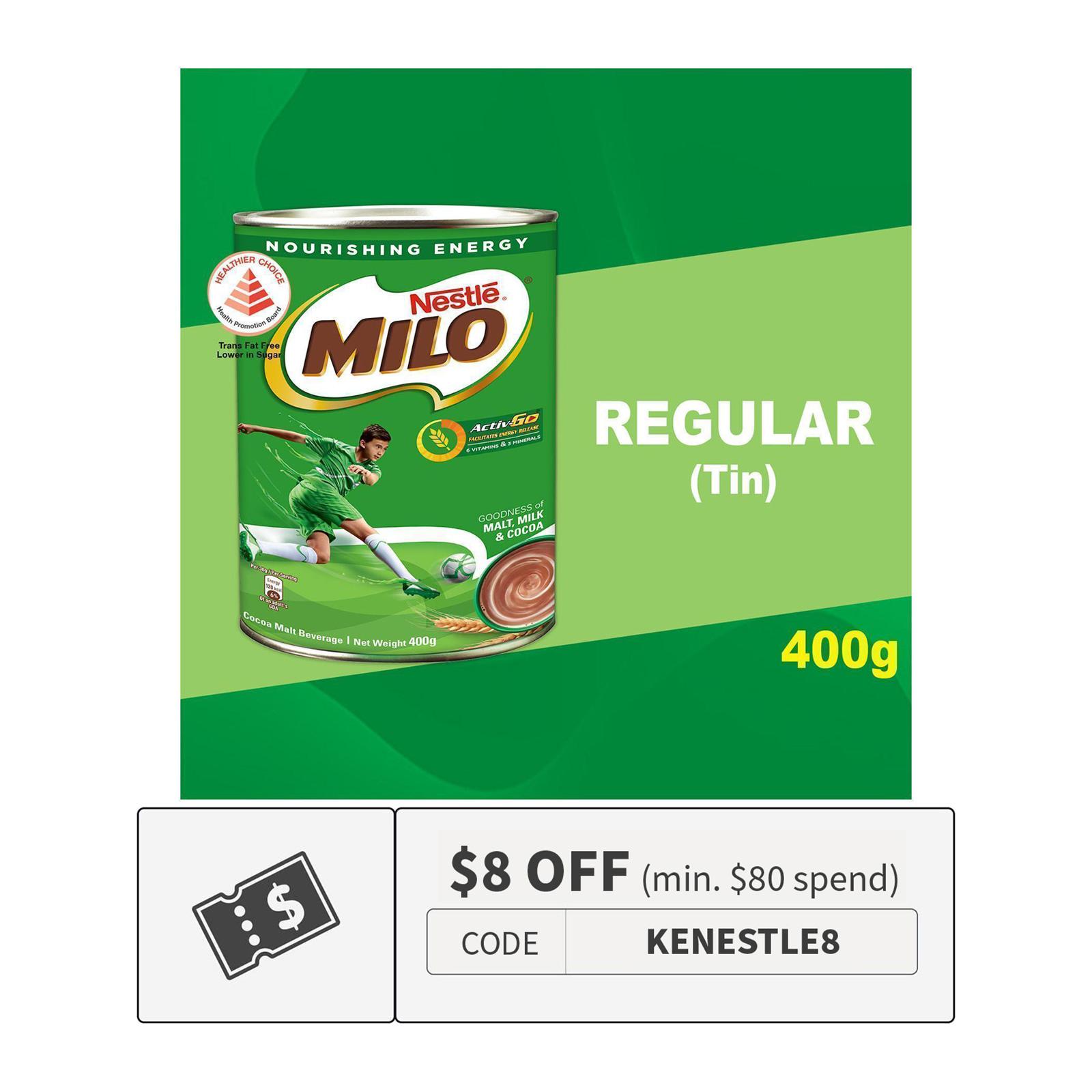 Milo Regular Chocolate Malt Powder With Milk (400G Tin) | Lazada Singapore