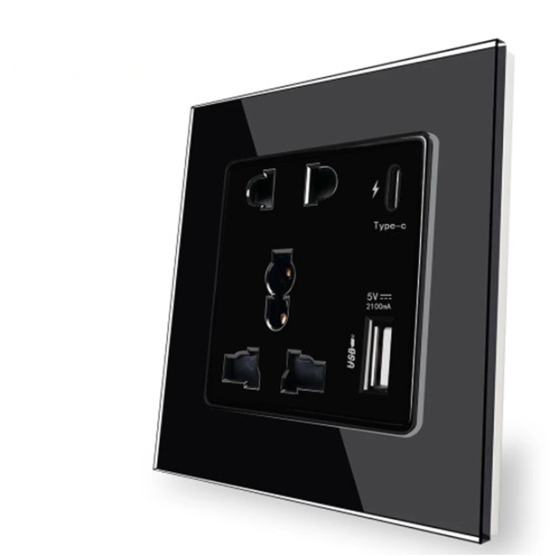【Special offer】 2100MA USB Socket International Panel 13A UK Wall Type ...