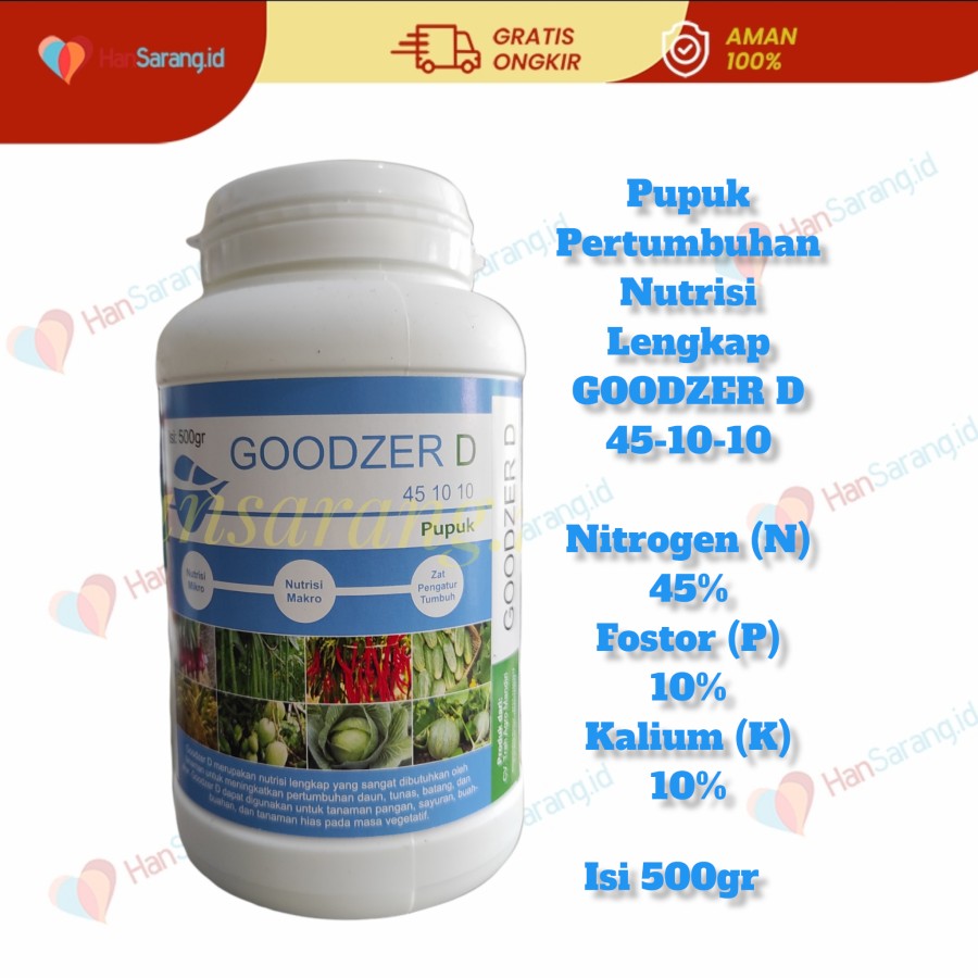 GOODZER D 45-10-10 Pupuk lengkap Nitrogen fosfor Kalium Calsium ...