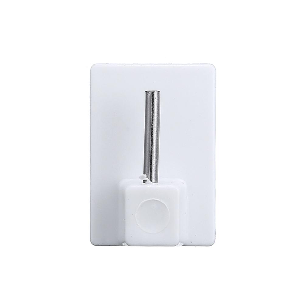 Bathroom Home Practical Rectangle PVC Wall Hooks Curtain Buckle Storage ...