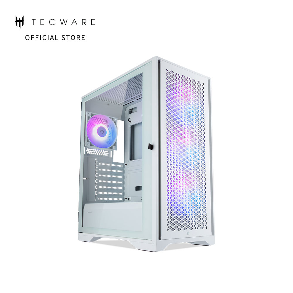 Tecware Neo TG ARGB ATX Case - Black / White | Lazada