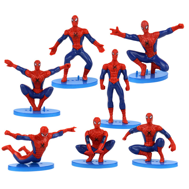 【Petalfall】1pcs/set Spider Man Cake Action Figure Spider Man Party ...