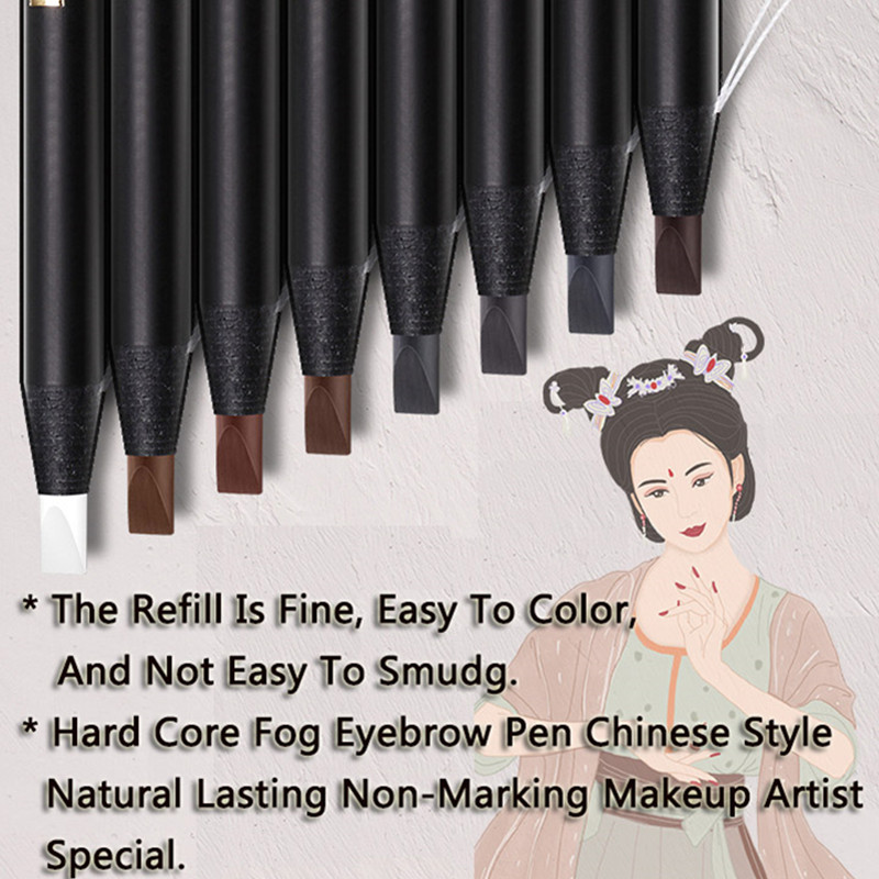 6pcs Peeling Eyebrow Pencil eyeshadow White Long-Lasting Tattoo ...
