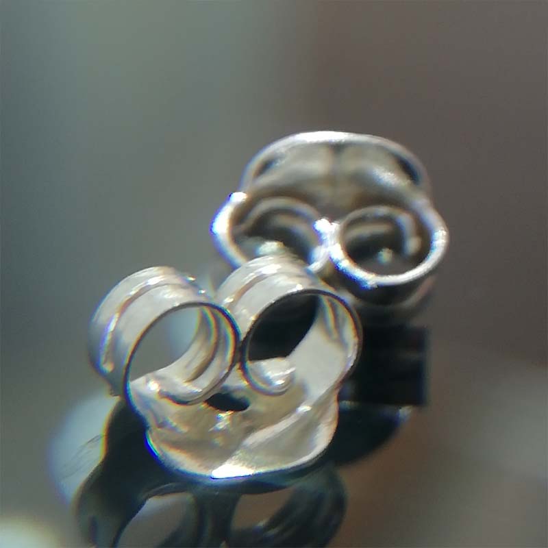 Genuine Real Pure Solid 925 Sterling Silver Earring Stopper Safety ...