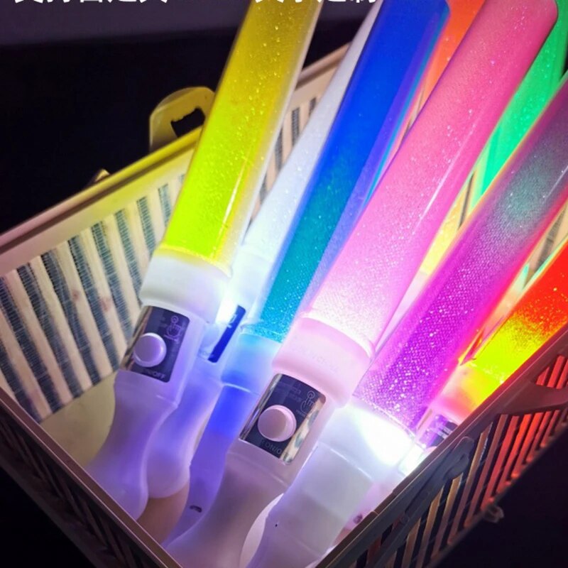 5pcs Colorful Led Glow Stick Wedding Party Fluorescent Flashlight ...