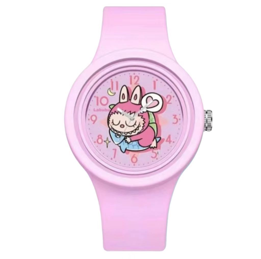 【New arrival】Circular Labubu Watch with Silicone Quartz - Trending ...