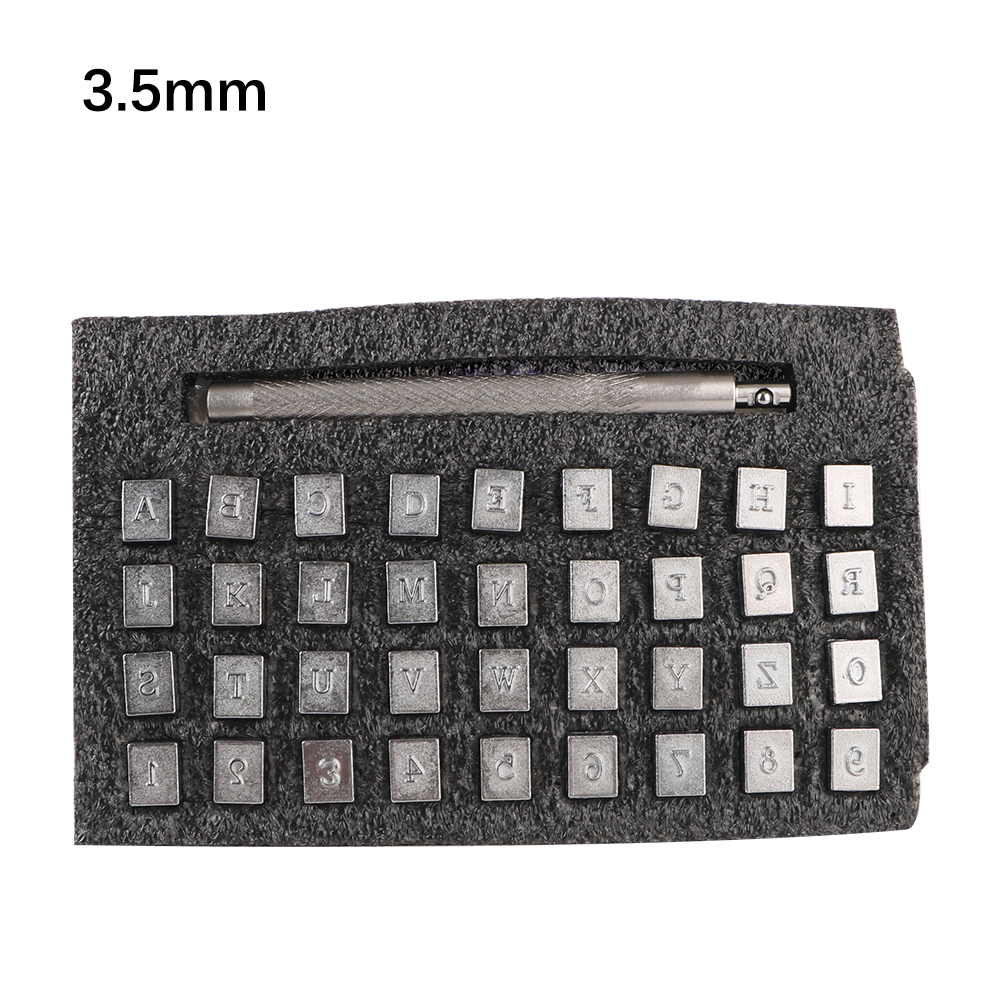 Letters Stamping kit 37Pcs embossed Tools Metal Alphabet Number Stamp ...