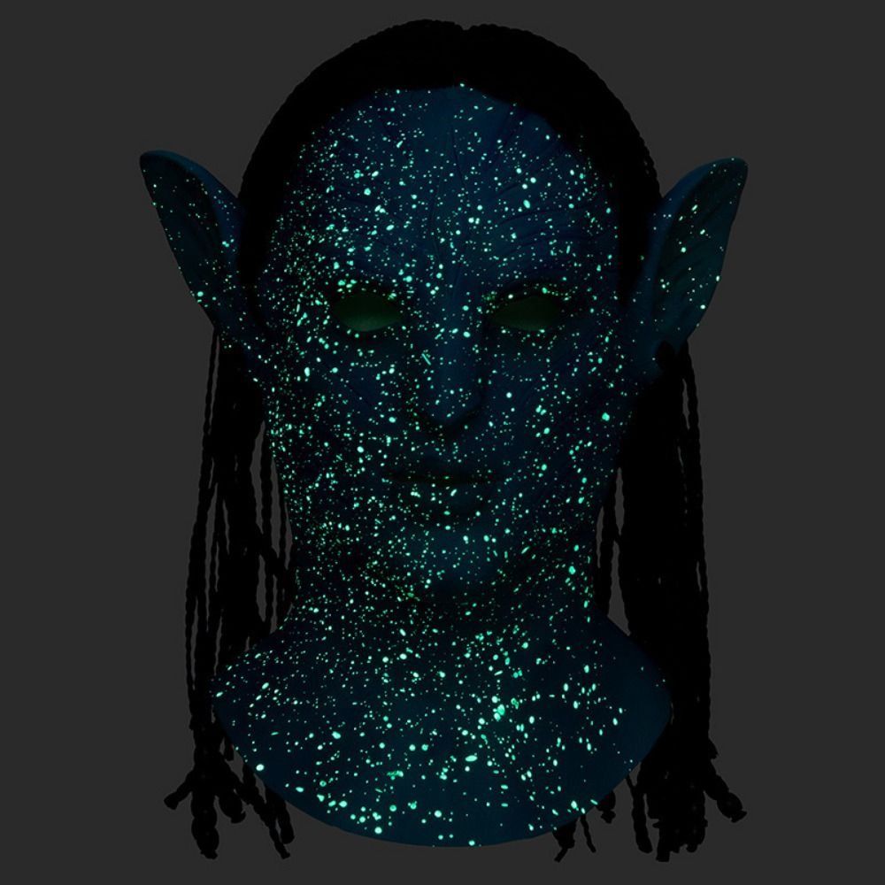 Movie Series Latex Material Avatar Cosplay Full Head Cover Cartoon ...