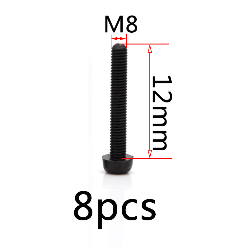 M2 M2.5 M3 M4 M5 M6 M8 Nylon Round Head Cross Recessed Machine Screw ...
