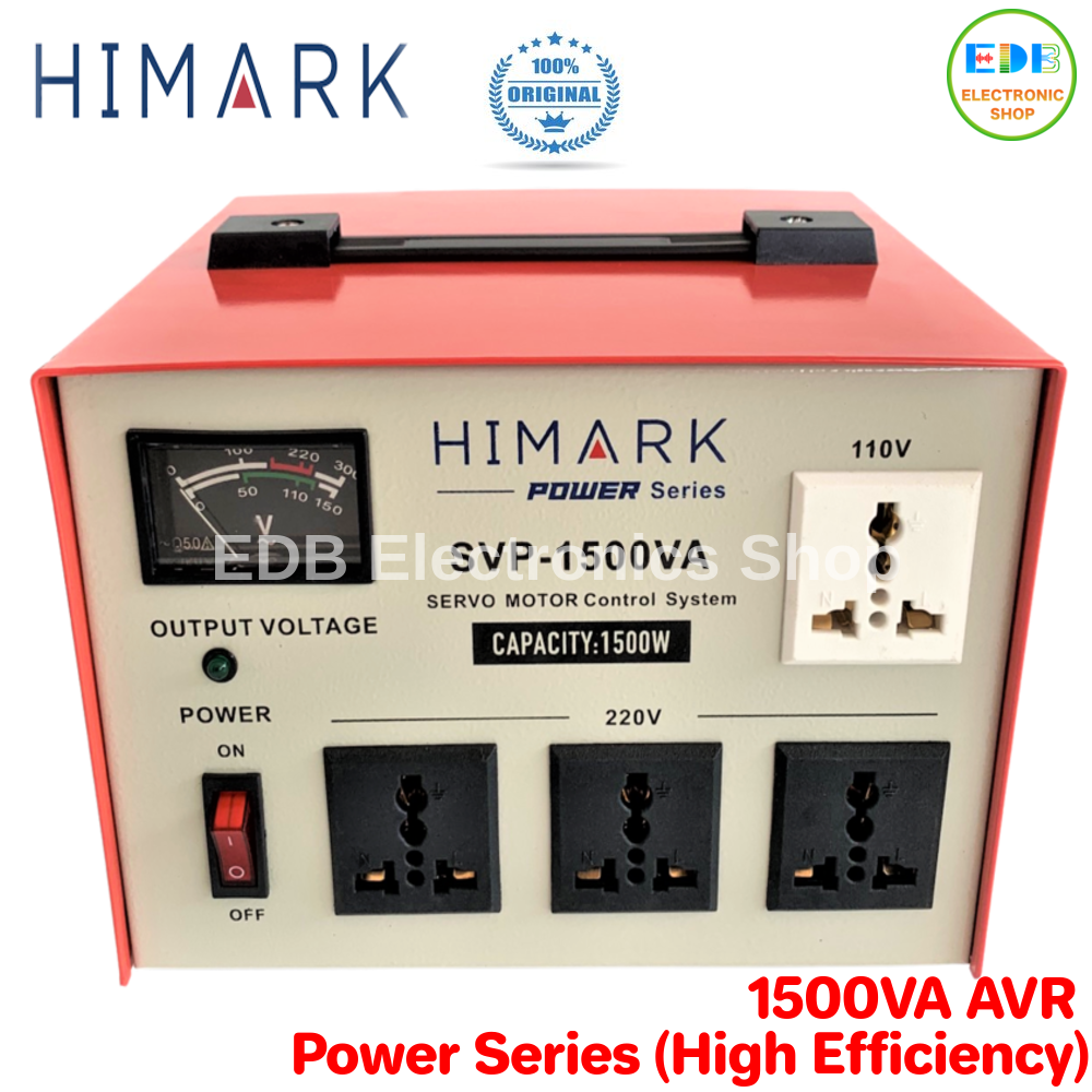 HIMARK SVP-1500VA AVR AUTOMATIC VOLTAGE REGULATOR 1500WATTS AVR POWER ...