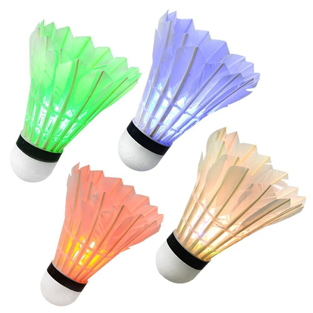 【ClassicNest】【linfang store】4pcs Glowing Badminton Professional White ...