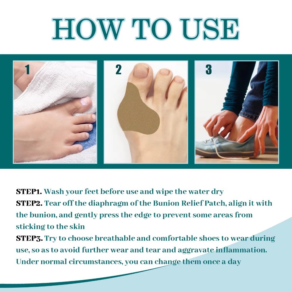 6Pcs Bunion Paste Tape Adhesive Pads Anti-wear Heel Sticker Prevent ...