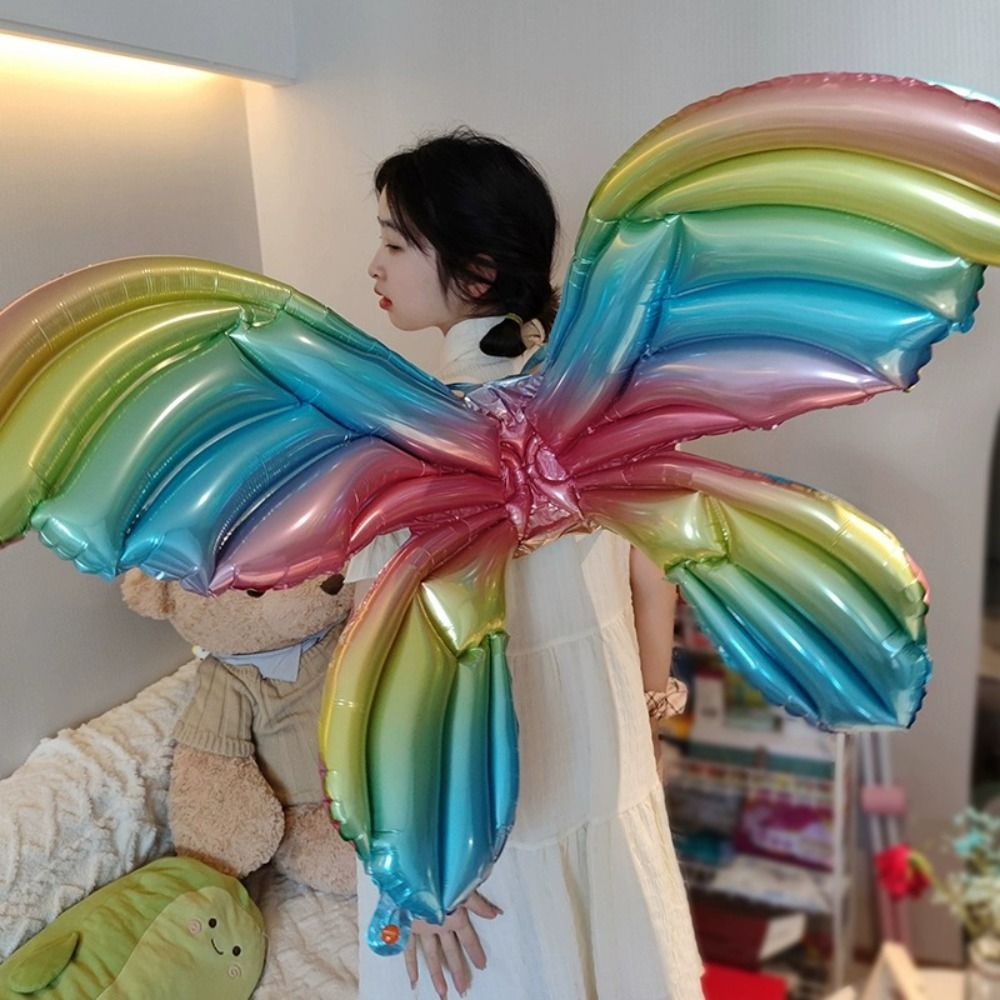 Aesthetic Dress Up Fairy Wing Balloon Cosplay Inflatable Butterfly Wing ...