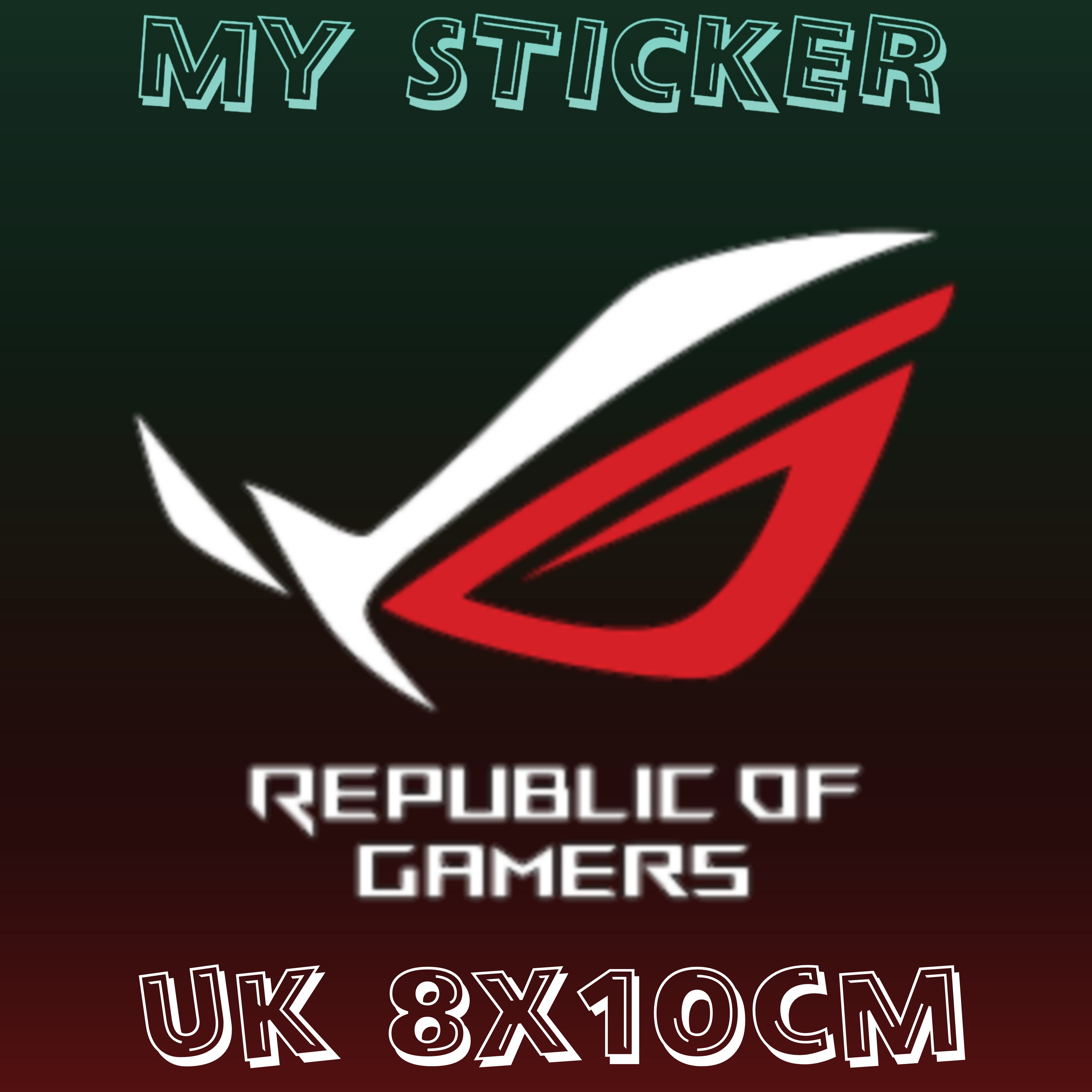 CUTTING STIKER LOGO ASUS ROG , sticker KATA KATA variasi laptop motor ...