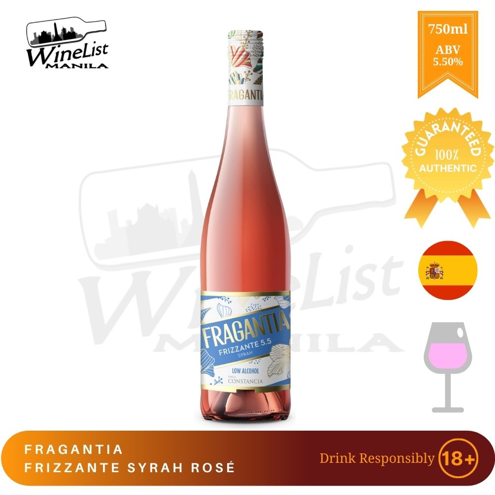 Fragantia Frizzante Syrah Rose 5.5% Alc | Tierra de Castilla, Spain ...