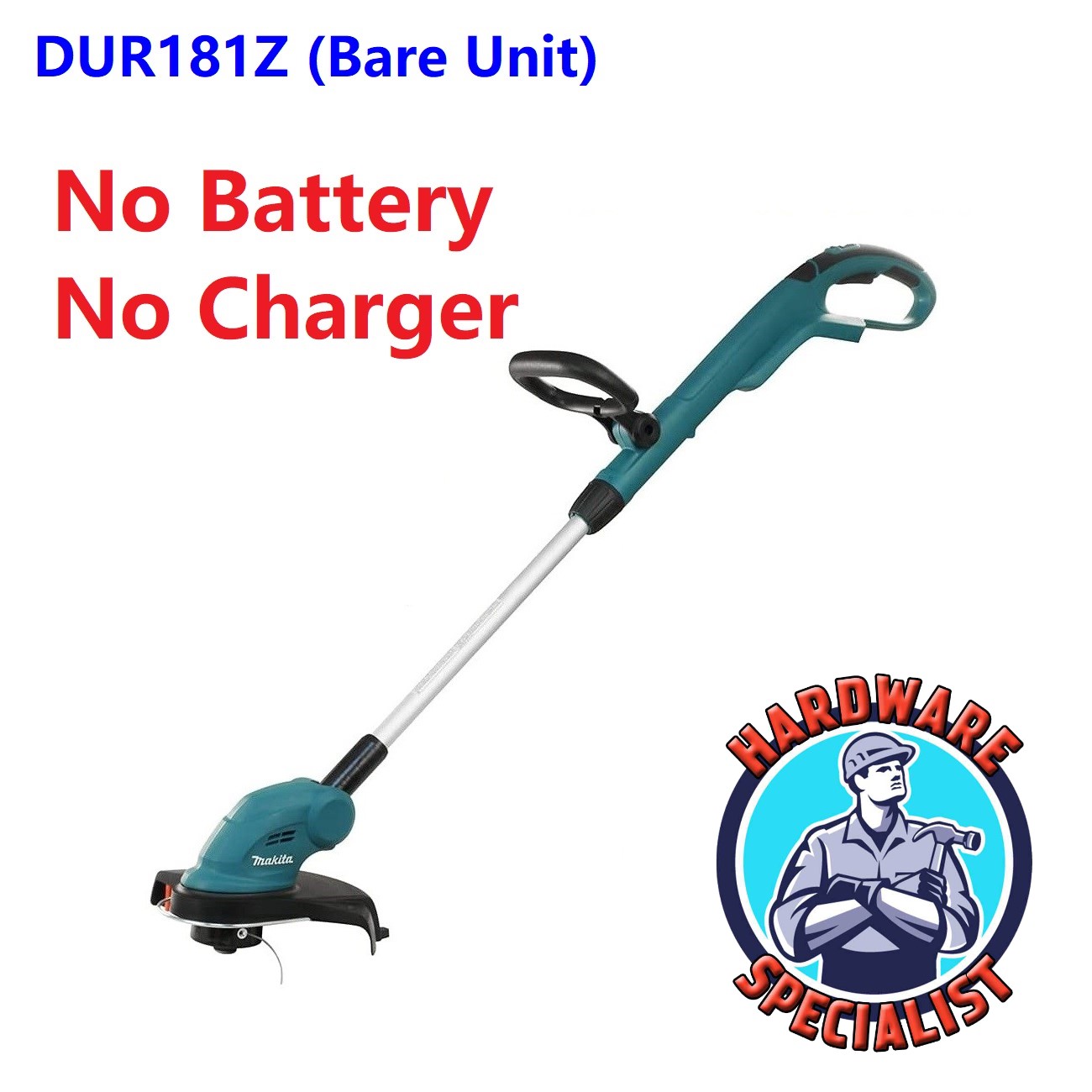 Makita DUR181Z 18V Cordless Grass Trimmer (Bare Unit = No Battery No ...