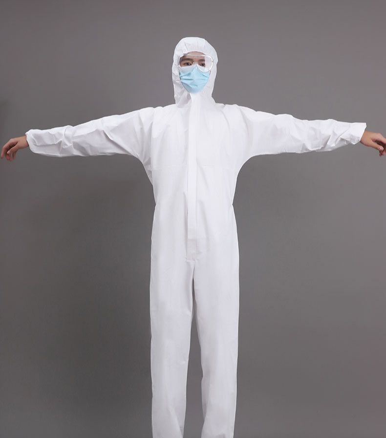 Disposable Protective Coverall / Isolation Suit / PPE (White) | Lazada ...