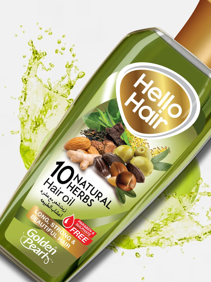 Hello And Hair 10 Natural Herbal Hair Oil 100ML | Daraz.pk