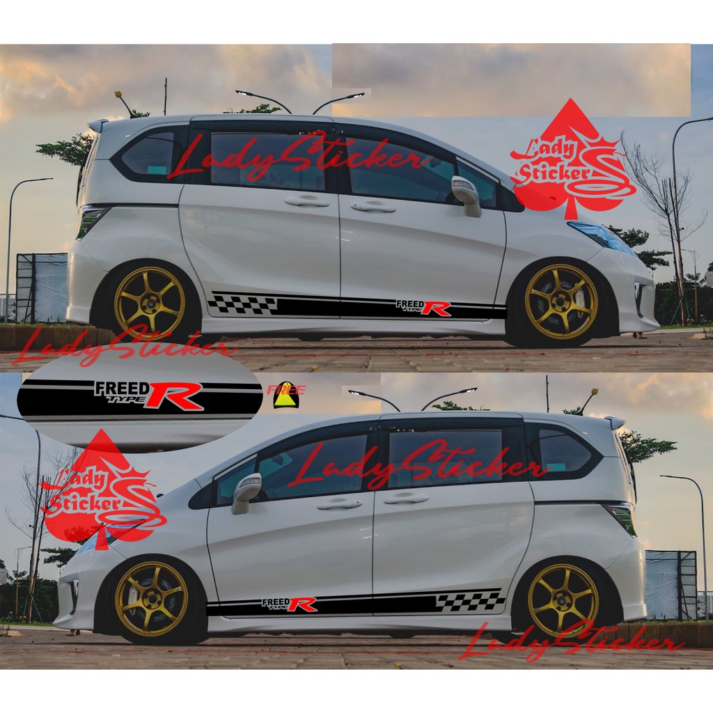 Cutting sticker freed sticker stiker mobil honda freed type r hybrid ...