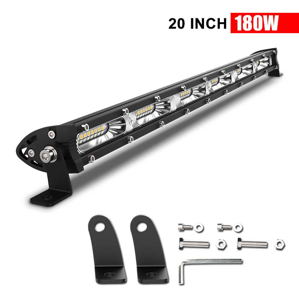 7inch 13inch 20 inch Ultra Slim Led light bar 12V 24V Flood Beam Led ...