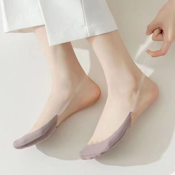 ECMLN Half Palm Cotton Sling Socks for Women High-heeled Sandals Summer ...