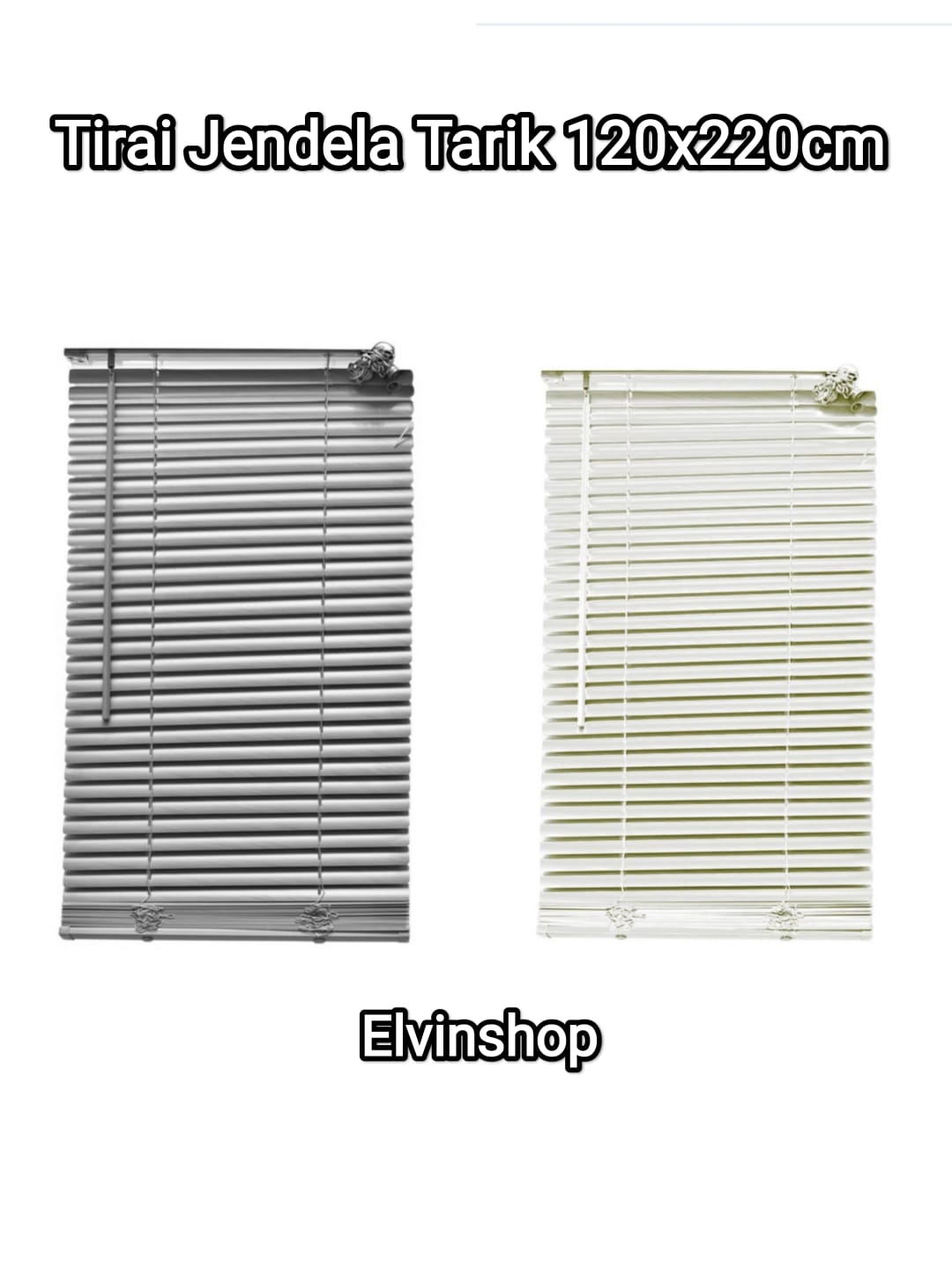 TIRAI JENDELA TARIK PUTIH UKURAN 120X220CM/ GORDEN JENDELA TARIK ...