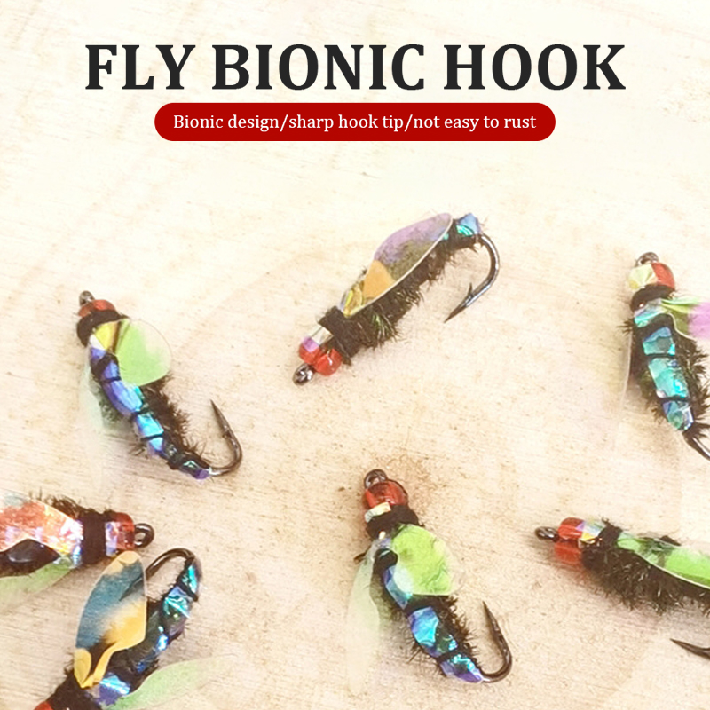 Luya Fly Bait, Fly Hook, Mung Bean Fly, Horse Mouth, White Striped ...