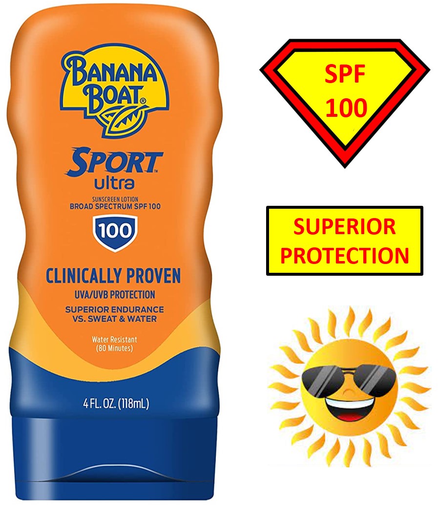Banana Boat Sport Ultra Sunscreen Lotion, SPF 100, 118ml (4oz) | Lazada Singapore