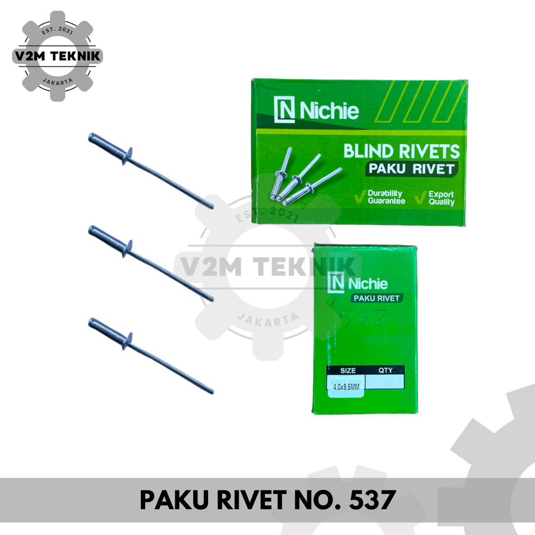 Paku Rivet NICHIE No. 537 / Paku Ripet 537 / Blind Rivets 537 | Lazada ...