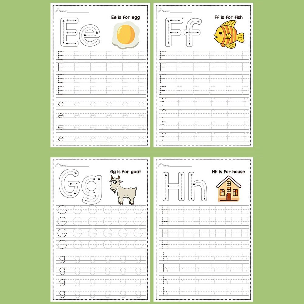 Exercise Book 26 Letters Montessori Learning Teaching Aids A-Z ...