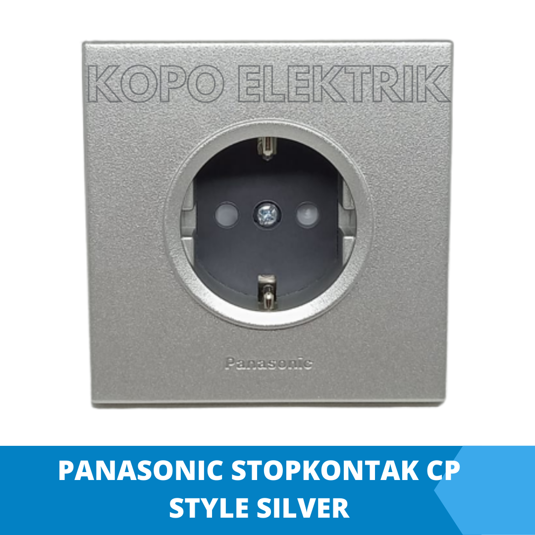 Panasonic Stop Kontak Style Silver Plus Pelindung (CP) Tanam Stopkontak ...