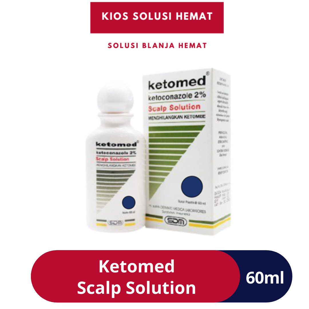 Ketomedt Shampoo Scalp Solution Sampo Anti Ketombe dan Jamur Kulit 60ml ...