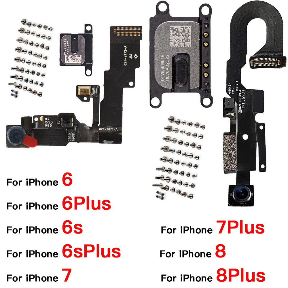 NEW Front Camera Flex For iPhone 6 6P 6S 7 8 Plus Ear Speaker And Full ...