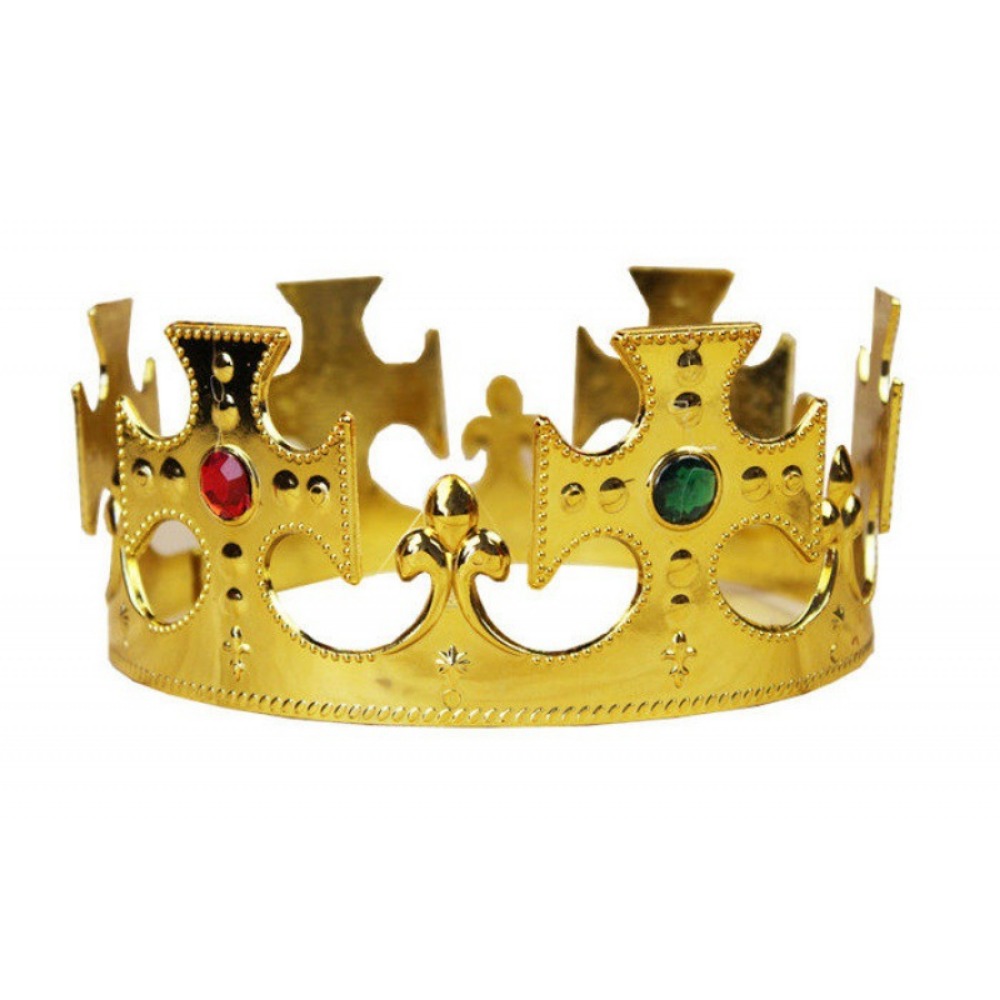 Halloween Jewelry King Costume Accessory Princess's Crowns Gold Crown ...