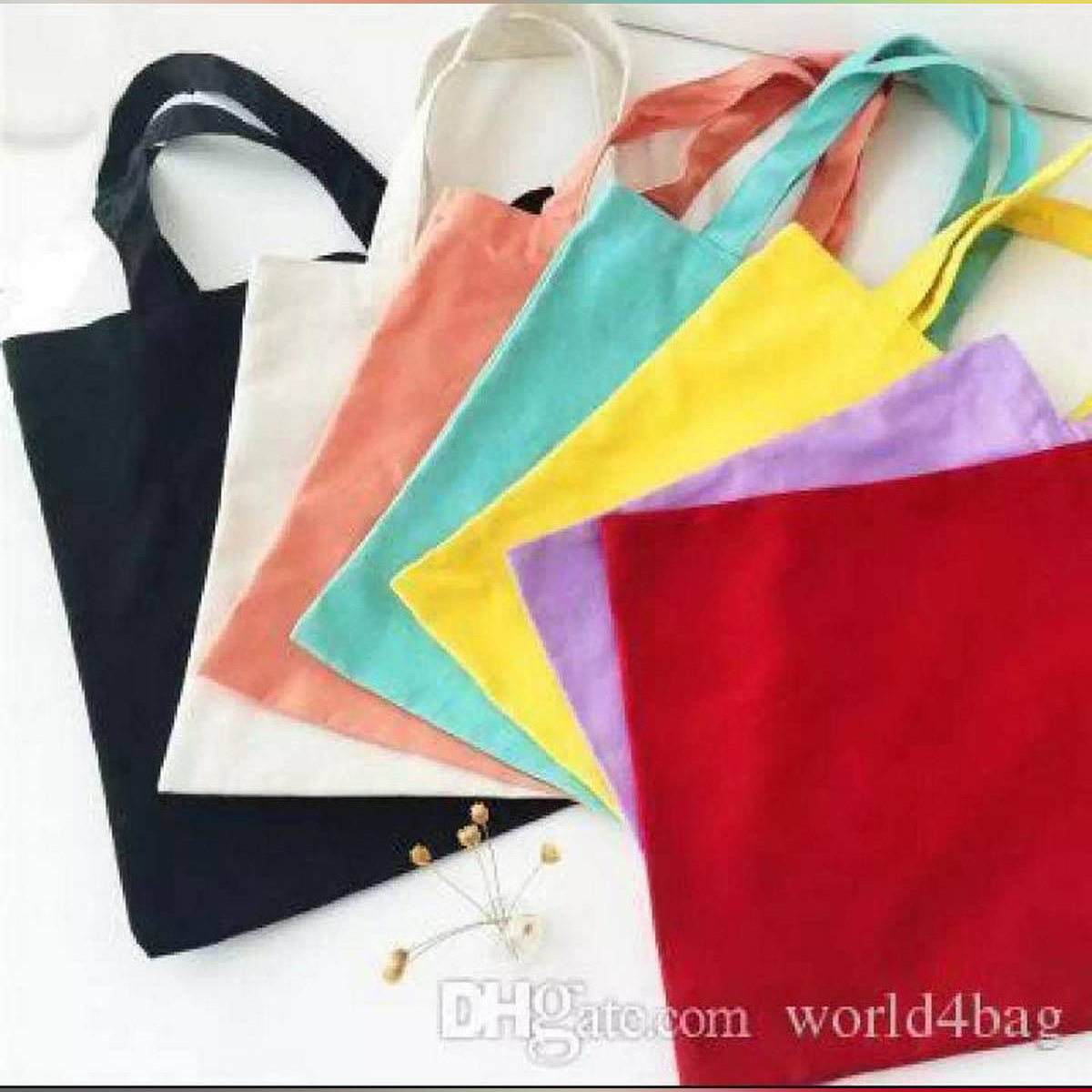 Pack of 20 Shopping Cloth Bags in Different Color (Say No To Plastic ...