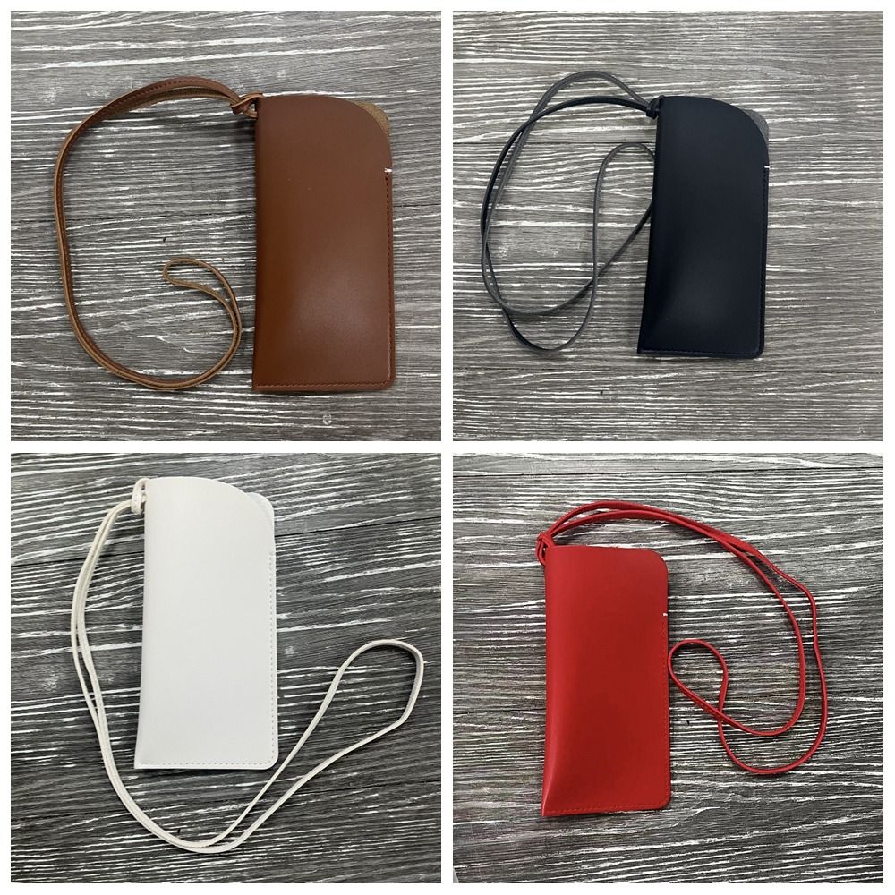 SDFBN สไตล์เกาหลีแบบ ถุงเก็บแว่นตาห้อยคอ มัลติฟังก์ชั่นการใช้งาน โซ่ ...