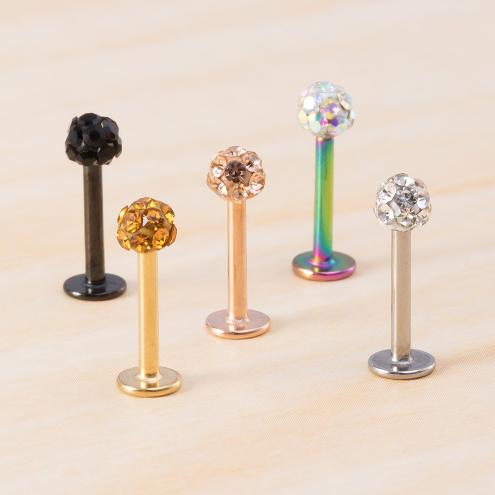 Shambhala full drill ball lip nail does not fall off drill ear bone ...