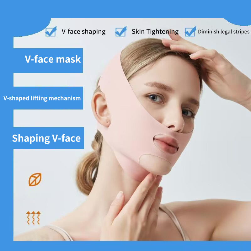Breathable V Face Band Cheek Lift Up Face Thin Mask Reduce Double Chin ...