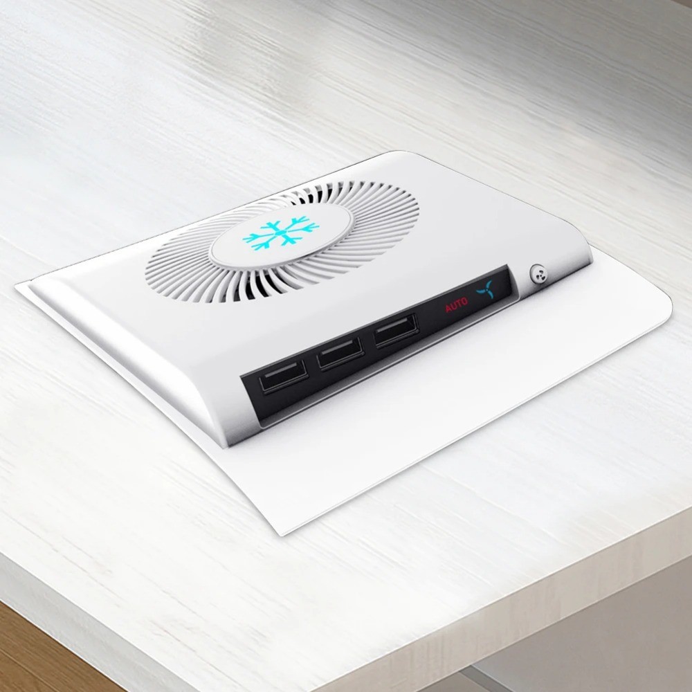 For PS5 Slim Console Cooling Fan Console Quiet Cooler with 3 USB 2.0 ...