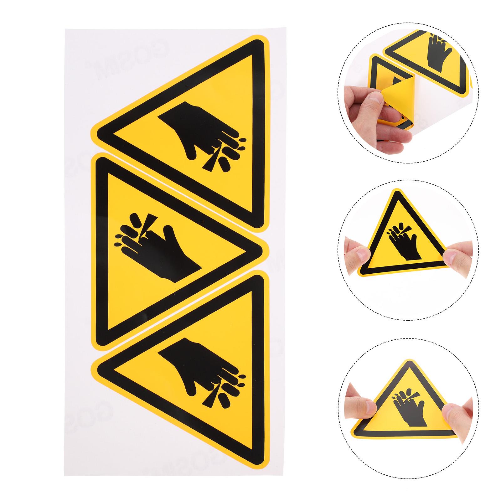 Tanggeri Fashion CAUTION Pinch Point Keep Hands Clear Sign Warning ...
