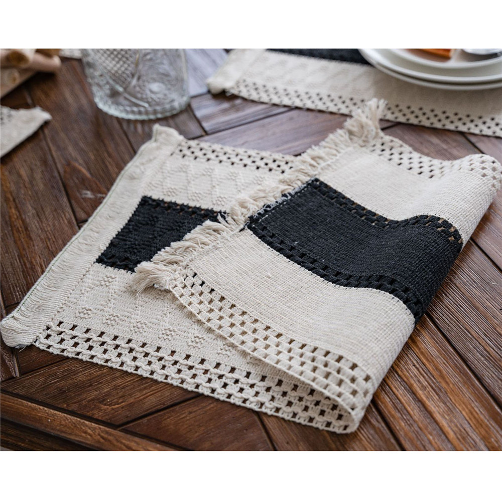 Cotton Linen Placemats For Dinner Table Macrame Modern Accessory ...