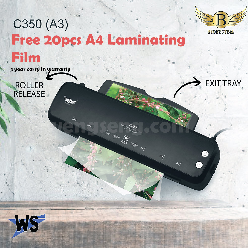 Biosystem C350 A3 Laminator / laminating machine | Lazada