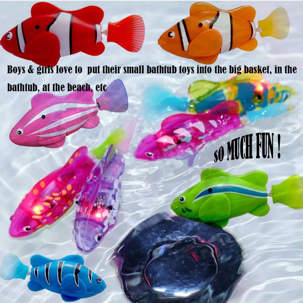 【Hot demand】【Hot demand】New Mini Bath Toy Bionic Robot Fish Electric ...