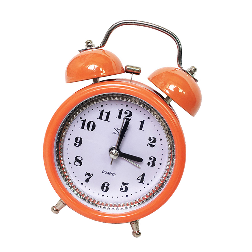 【Exclusive Offer】Vintage Retro Twin Bell Cute Silent Movement Alarm ...