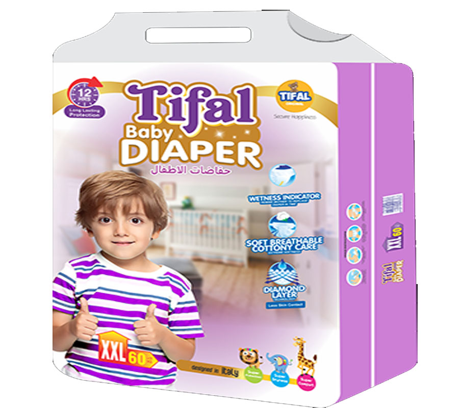Tifal Baby Diapers XXL-Mega 60 pcs | Daraz.pk