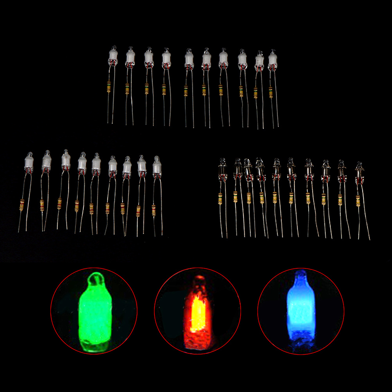 Deal 10Pcs Miniature 0.07A 3mm 4mm 5mm 12V Mini Lamp Bulb Edison ...