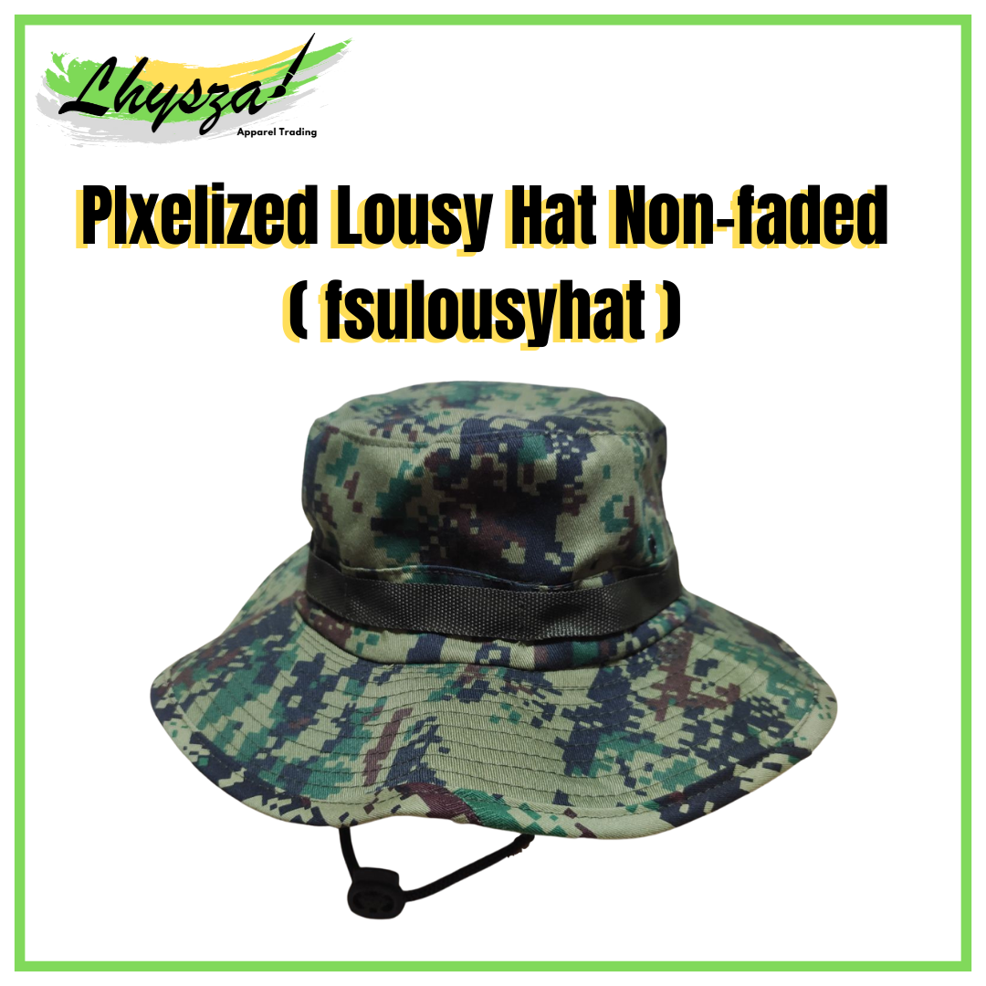 Pixelized Lousy Hat Nonfaded / Waway Hat / Bucket Hat | Lazada PH