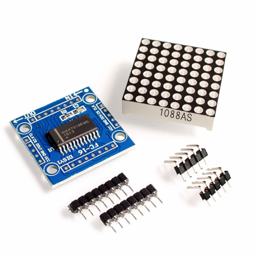 1pcs 5v Red Blue Green Max7219 Led Matrix Module 1 Bit Display 8x8 ...