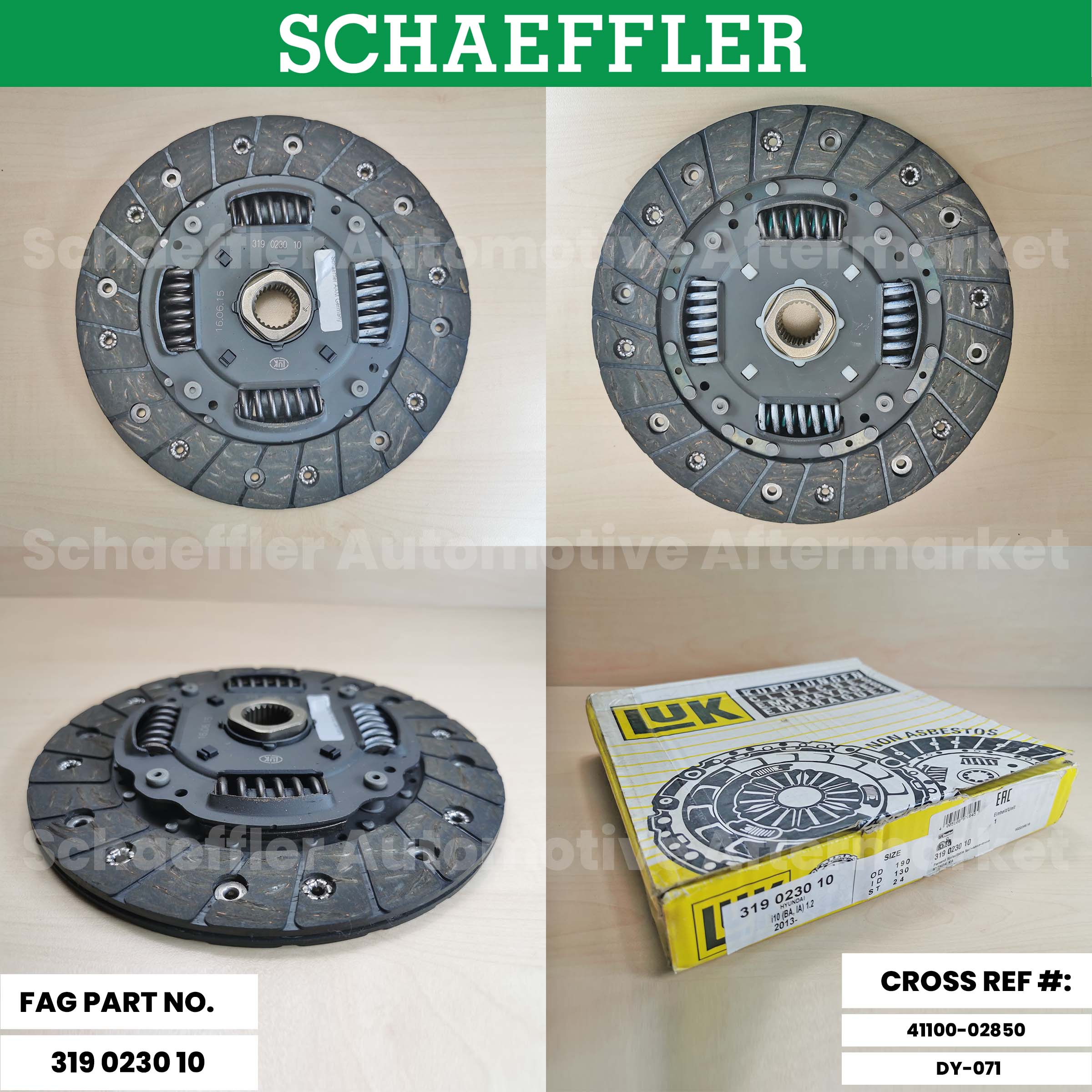 LuK Clutch Disc 319 0230 10 for HYUNDAI i10 1.2L G4LA '13-PRESENT | Lazada PH